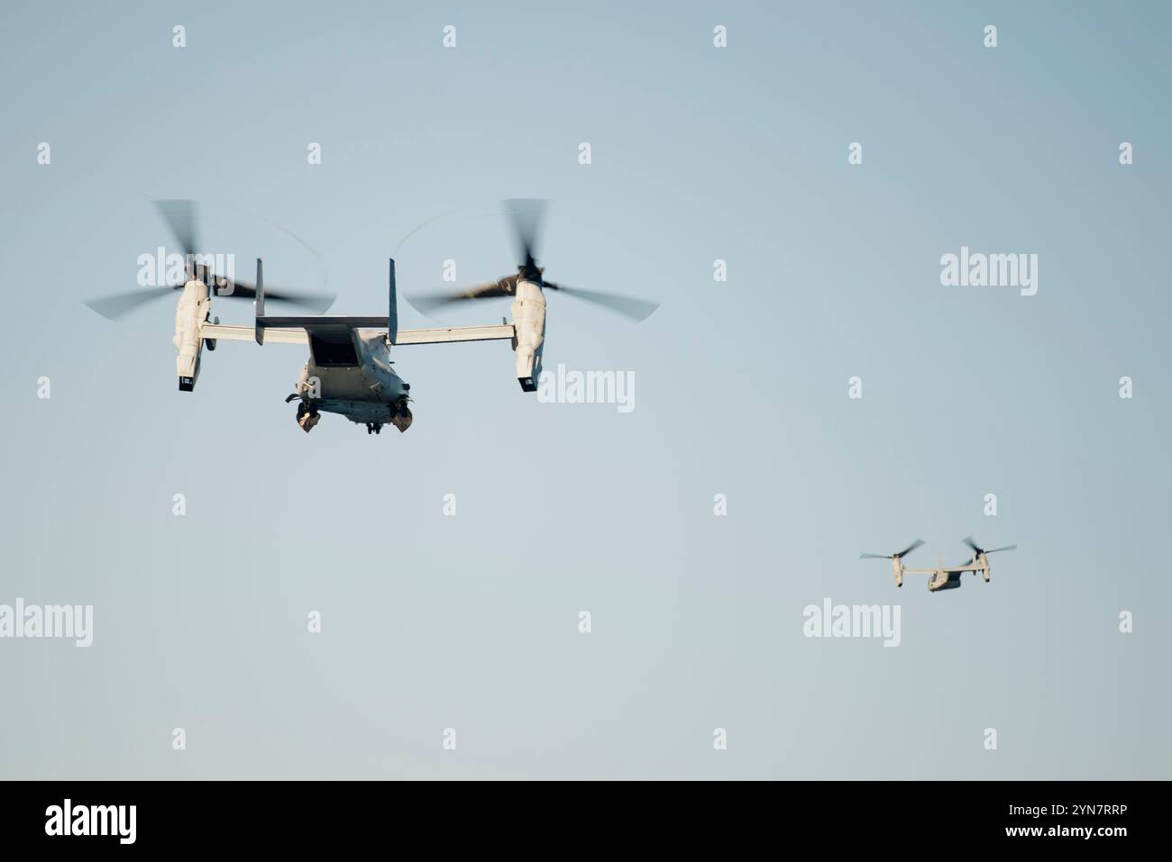 U.S. Marine Corps MV-22B Ospreys attached to Marine Medium Tiltrotor ...