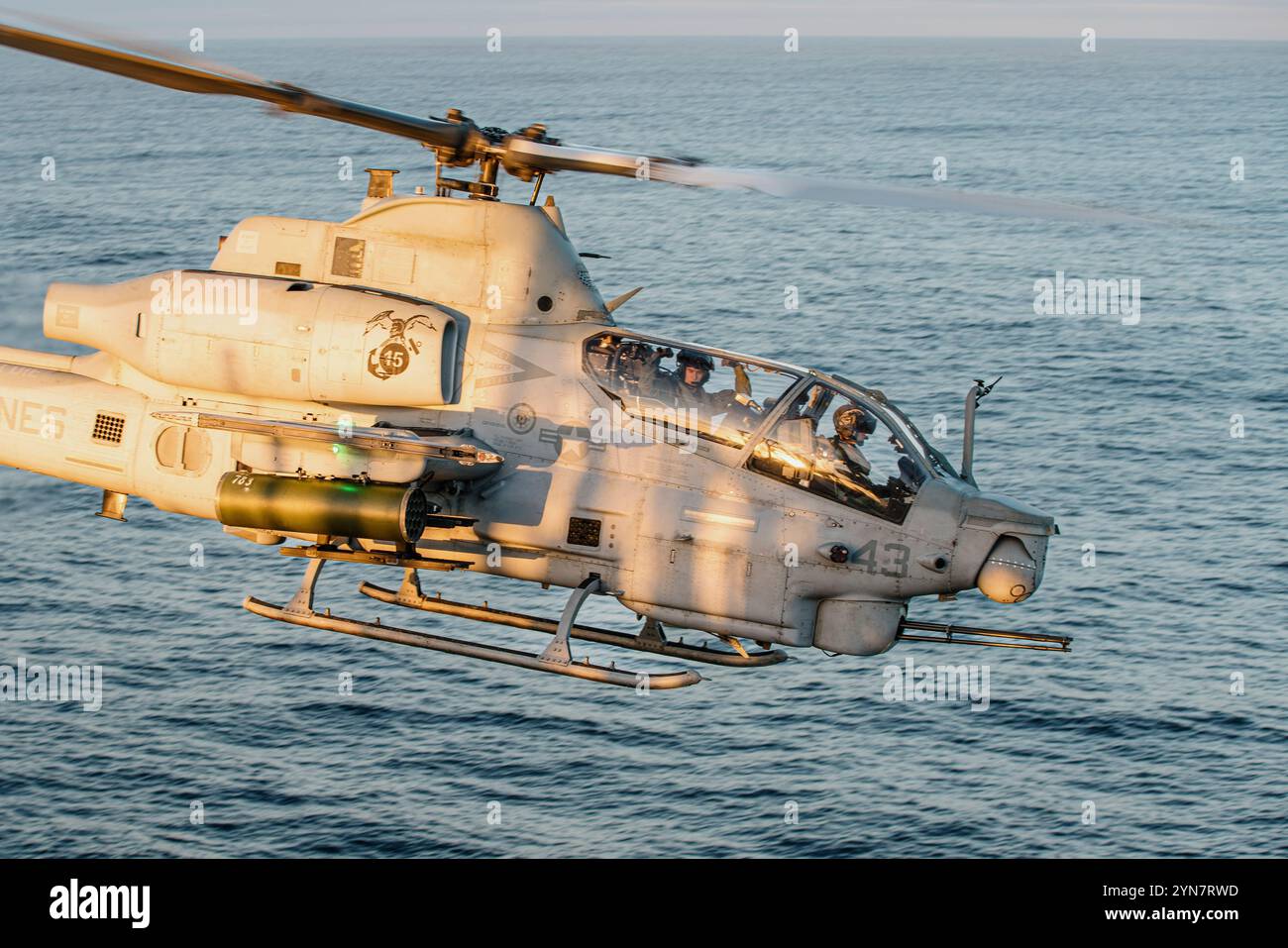 An AH-1Z Viper pilot assigned to Marine Medium Tiltrotor Squadron (VMM ...
