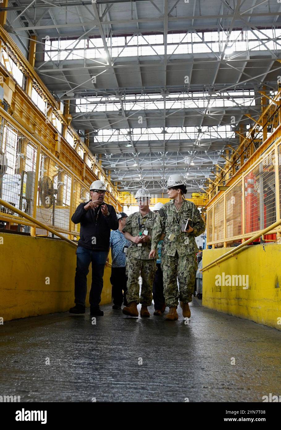 From left. Mechanical Superintendent, Pearl Harbor Naval Shipyard and ...