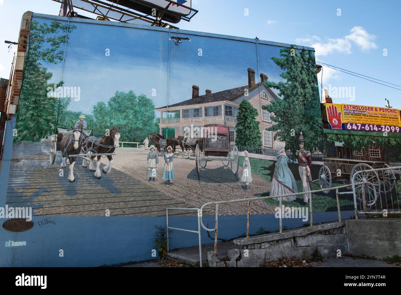 The Half Way House mural on Kingston Road in Scarborough, Toronto ...