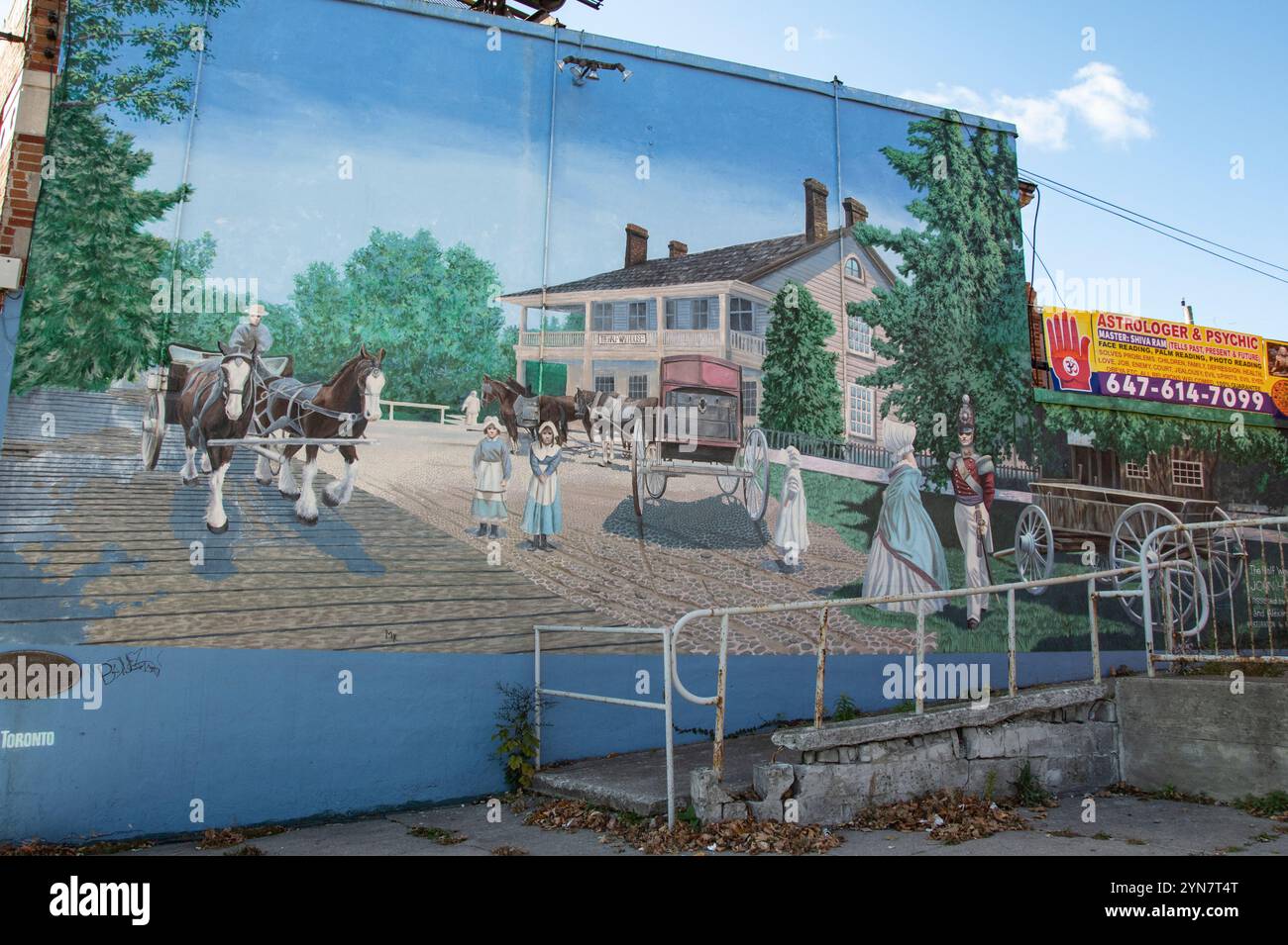 The Half Way House mural on Kingston Road in Scarborough, Toronto ...