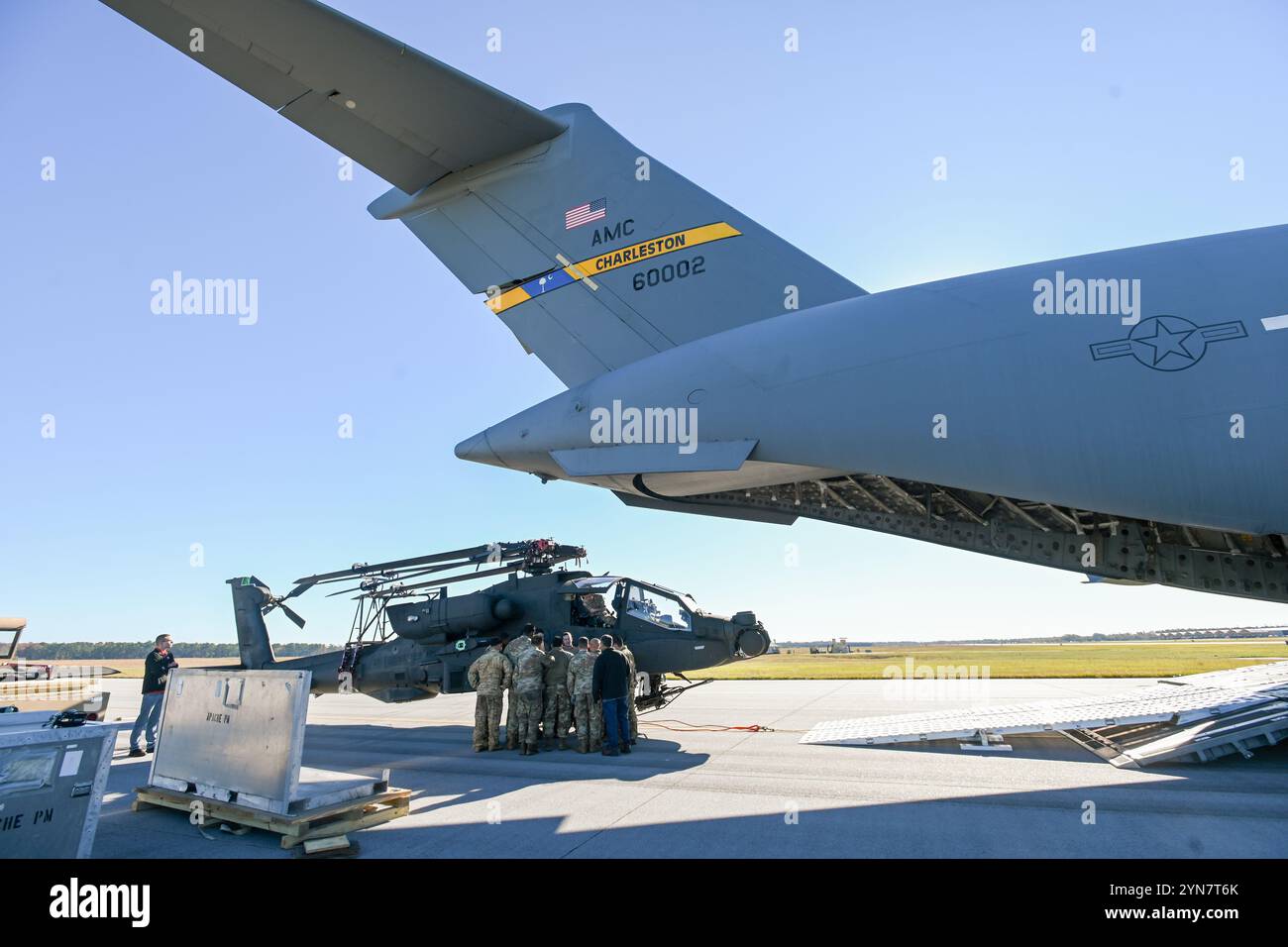 U.S. Air Force Senior Airman Daniel Rechner, a loadmaster assigned to ...