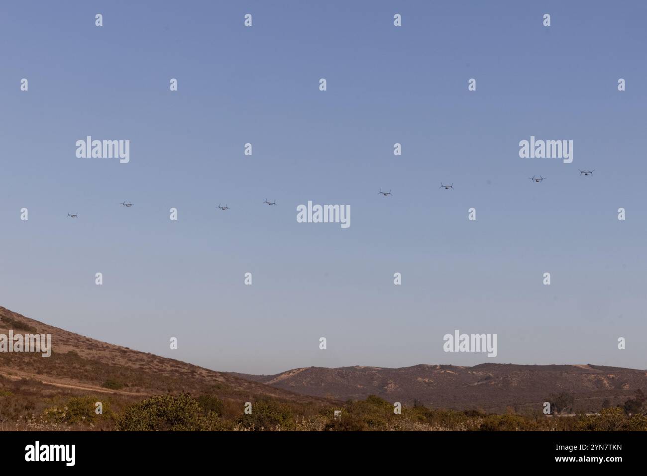 U.S. Marine Corps MV-22B Ospreys assigned to Marine Medium Tiltrotor ...