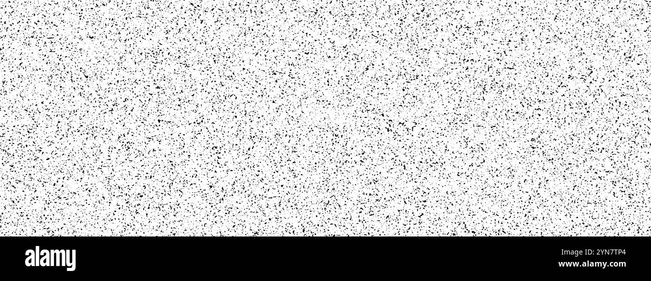 Black mottled dotted pattern. Small grunge sprinkles, particles, dust ...