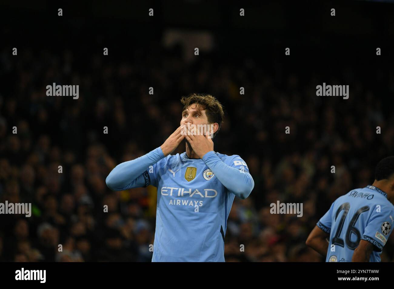 John Stones celebrates in action during the UEFA 2024 Champions League ...