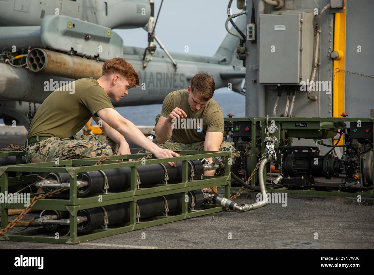 U.S. Marine Corps Cpl. Dalton Greene, left, and Staff Sgt. Joshua ...