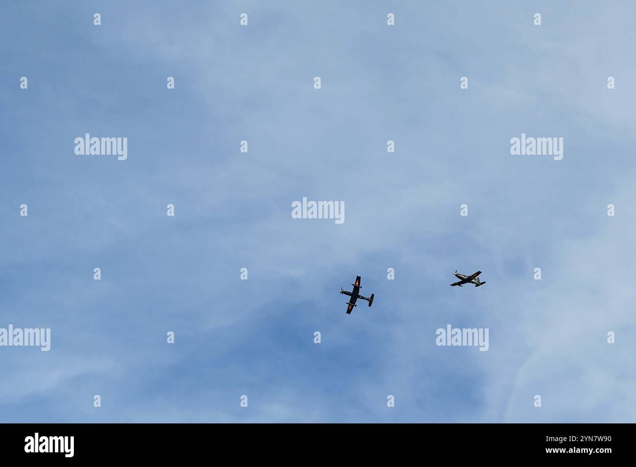 Two T6-C training aircraft arrive at Phan Thiet, Vietnam on Nov. 20 ...