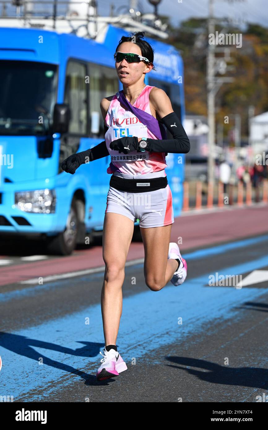 Miyagi, Japan. Credit: MATSUO. 24th Nov, 2024. Ayano Ide () Ekiden ...