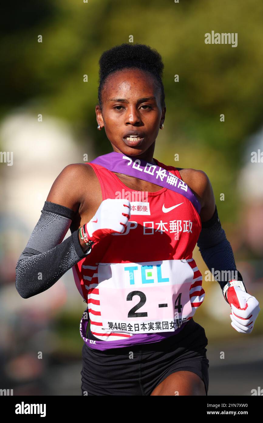 Miyagi, Japan. 24th Nov, 2024. KARIBA Caroline Wanjiku () Ekiden : All ...