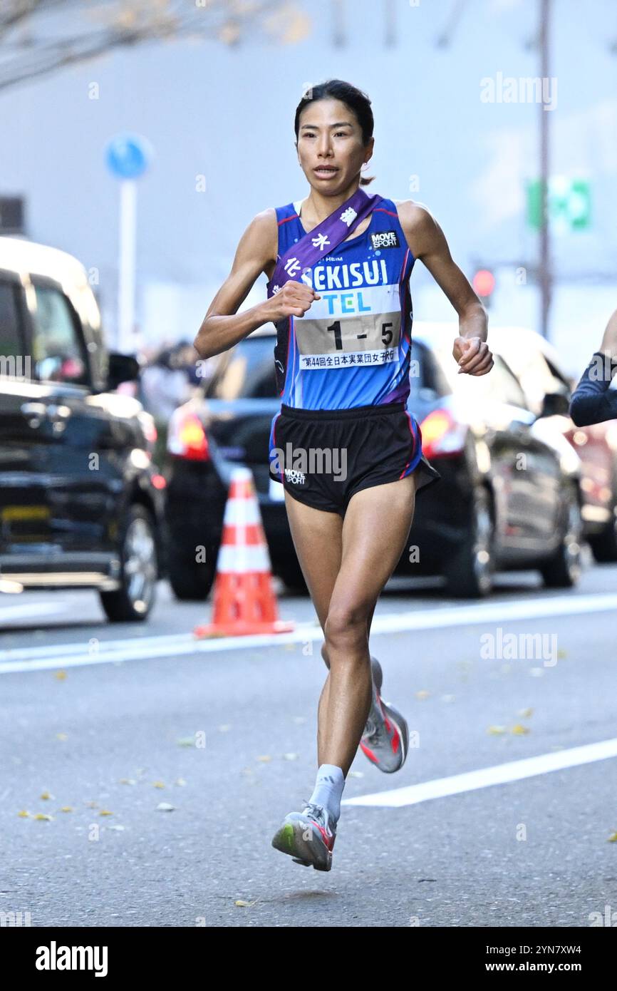 Miyagi, Japan. Credit: MATSUO. 24th Nov, 2024. Hitomi Niiya () Ekiden ...