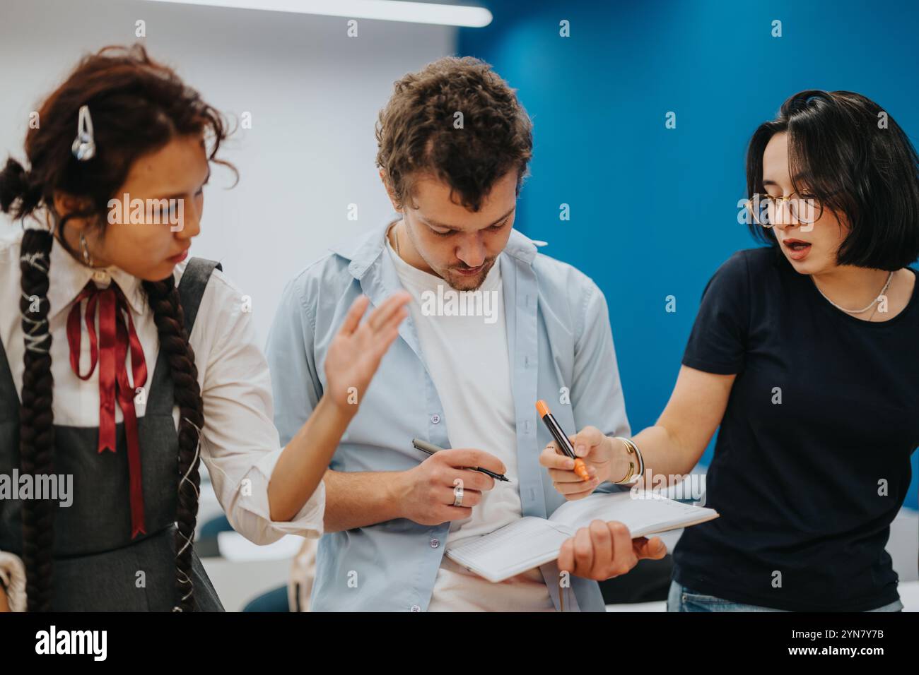 Collaborative student project preparation hi-res stock photography and ...