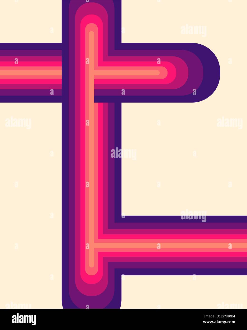 Abstract geometric poster. Flyer and booklet with pink crest ...