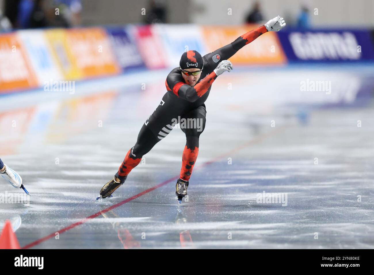 Nagano, Japan. 22nd Nov, 2024. Christopher Fiola (CAN) Speed Skating ...