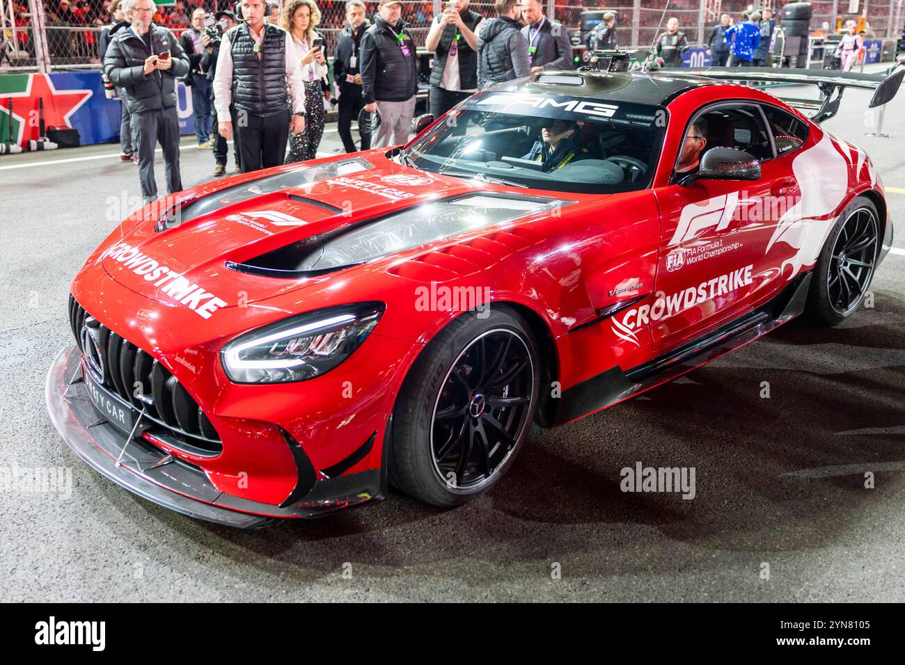 LAS VEGAS, NV - NOVEMBER 23: The Crowdstrike AMG pace car before the ...