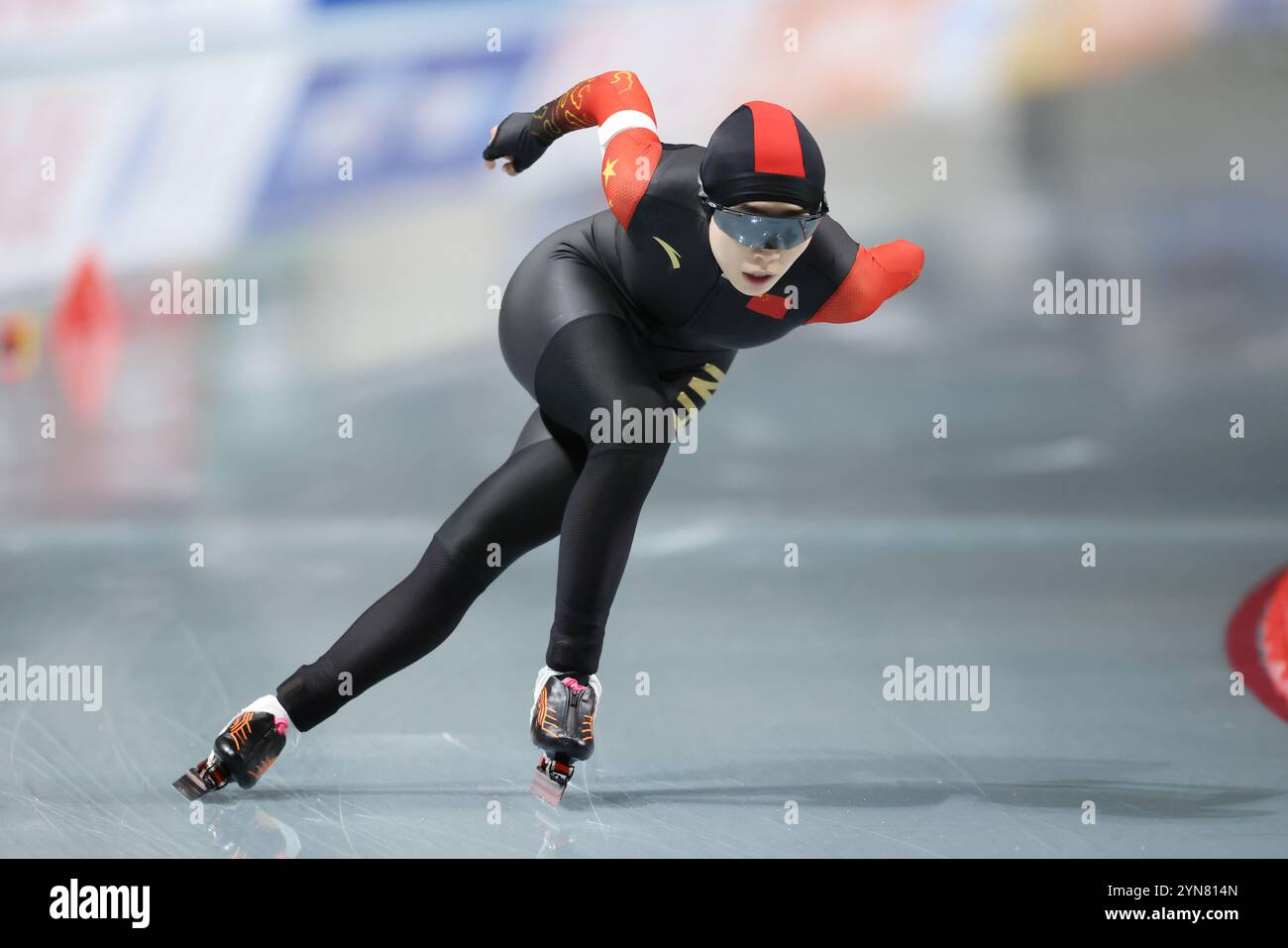 Nagano, Japan. 22nd Nov, 2024. Ahenaer Adake (CHN) Speed Skating : ISU ...