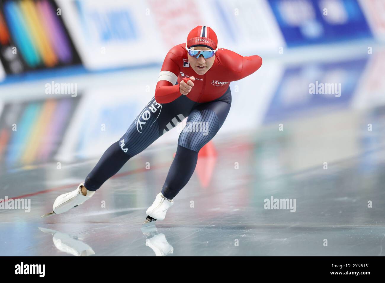 Nagano, Japan. 22nd Nov, 2024. Aurora Grinden Lovas (NOR) Speed Skating ...