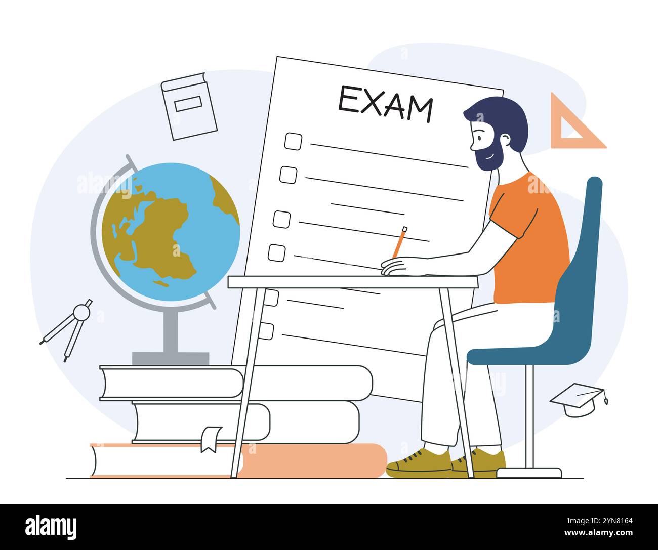 Exam passing Stock Vector Images - Alamy