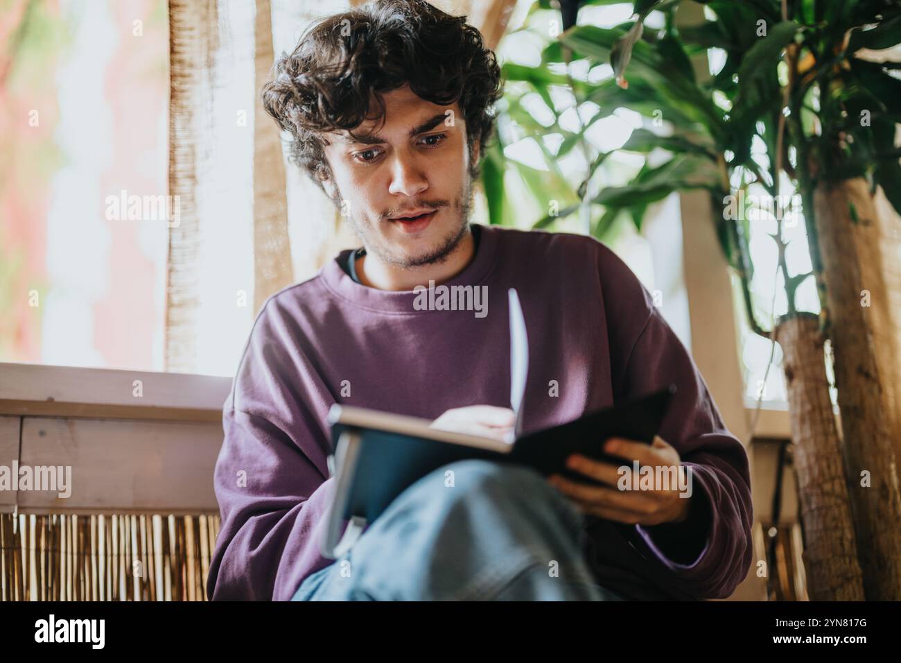 Man deeply focused absorbed in hi-res stock photography and images - Alamy