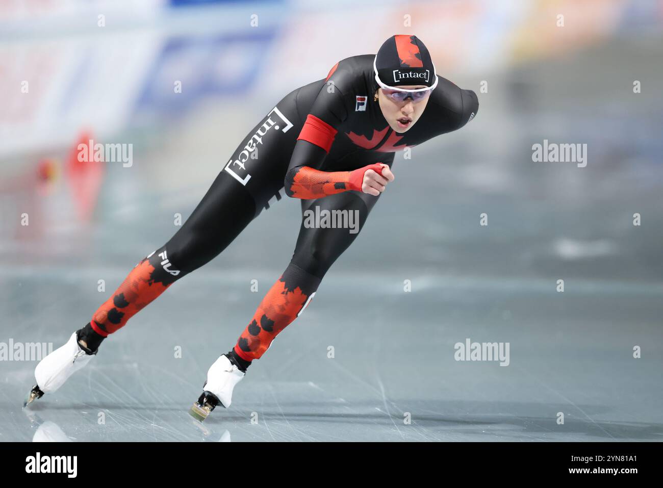 Nagano, Japan. 22nd Nov, 2024. Beatrice Lamarche (CAN) Speed Skating ...