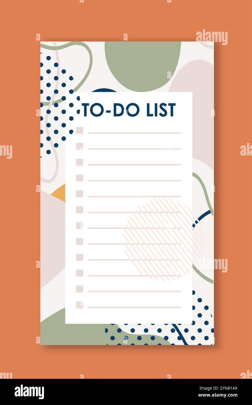 To do list. Time management and organization of efficient work ...
