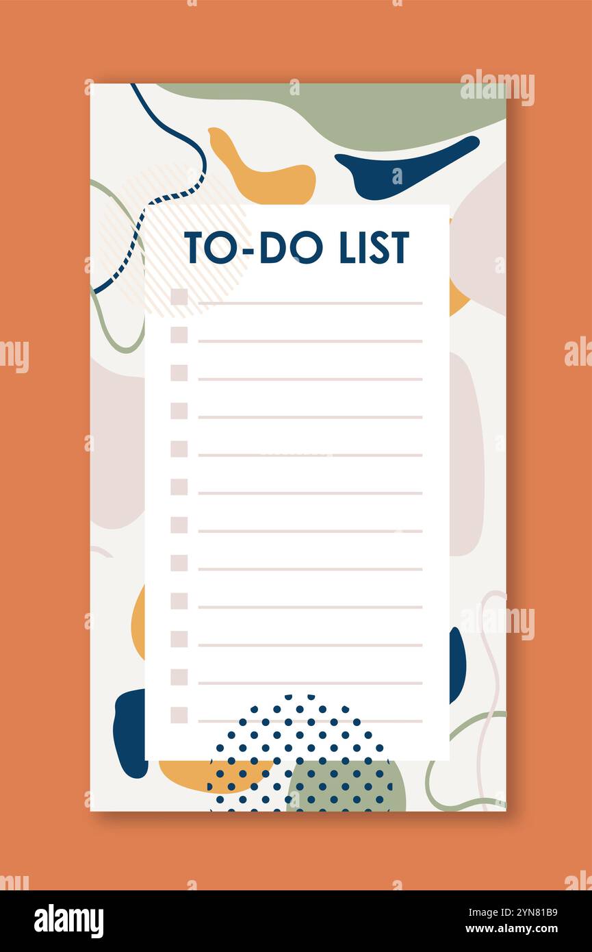 To do list. Time management and organization of efficient work ...