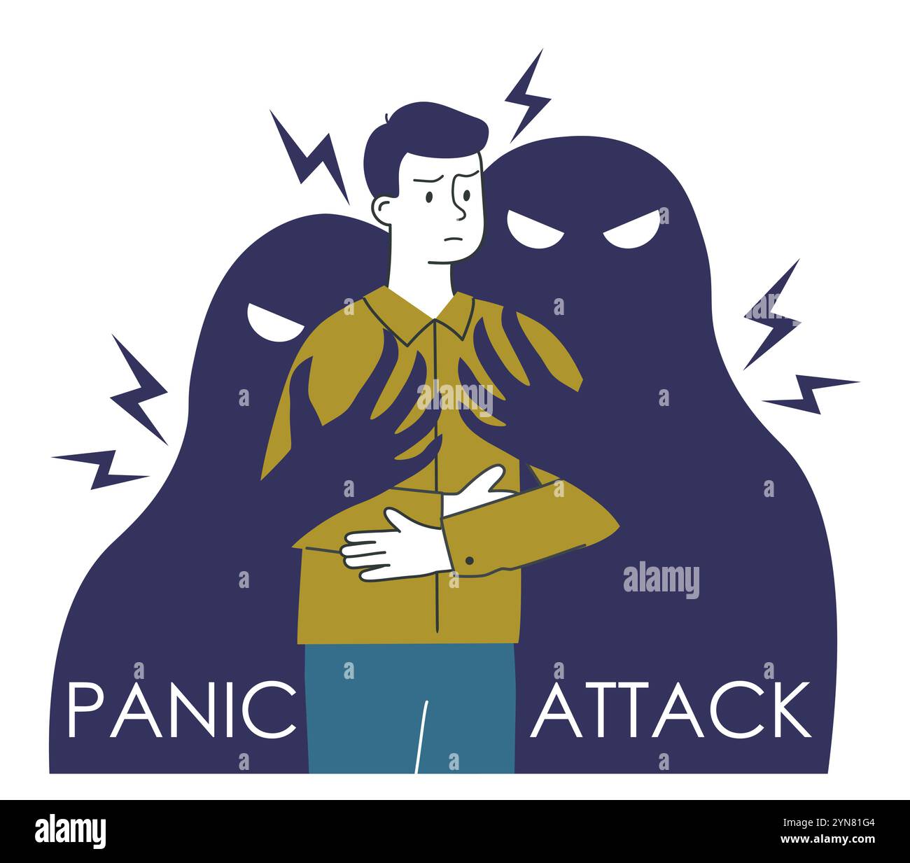 Toon panic Stock Vector Images - Alamy