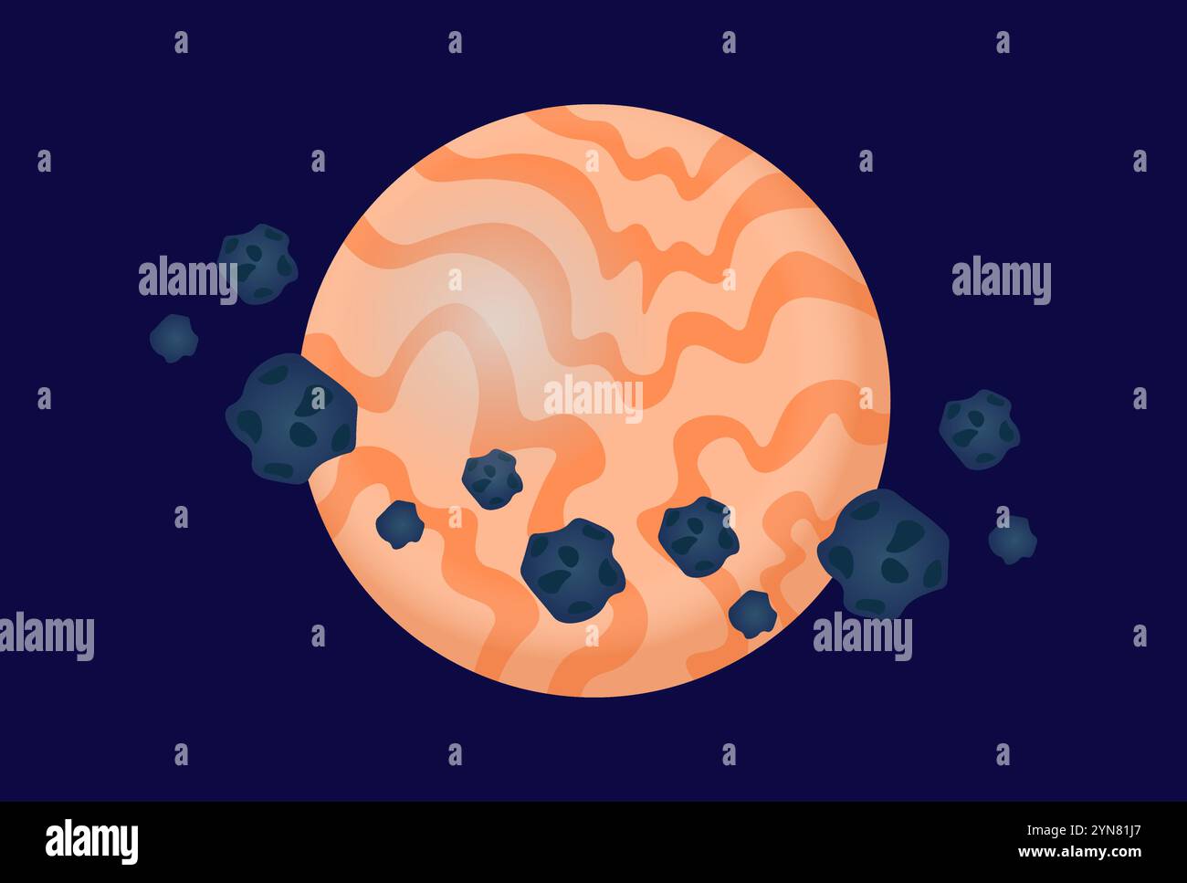 Planet or satellite. Galaxy and universe. Beige cosmic body and object ... Planet or satellite. Galaxy and universe. Beige cosmic body and object ...
