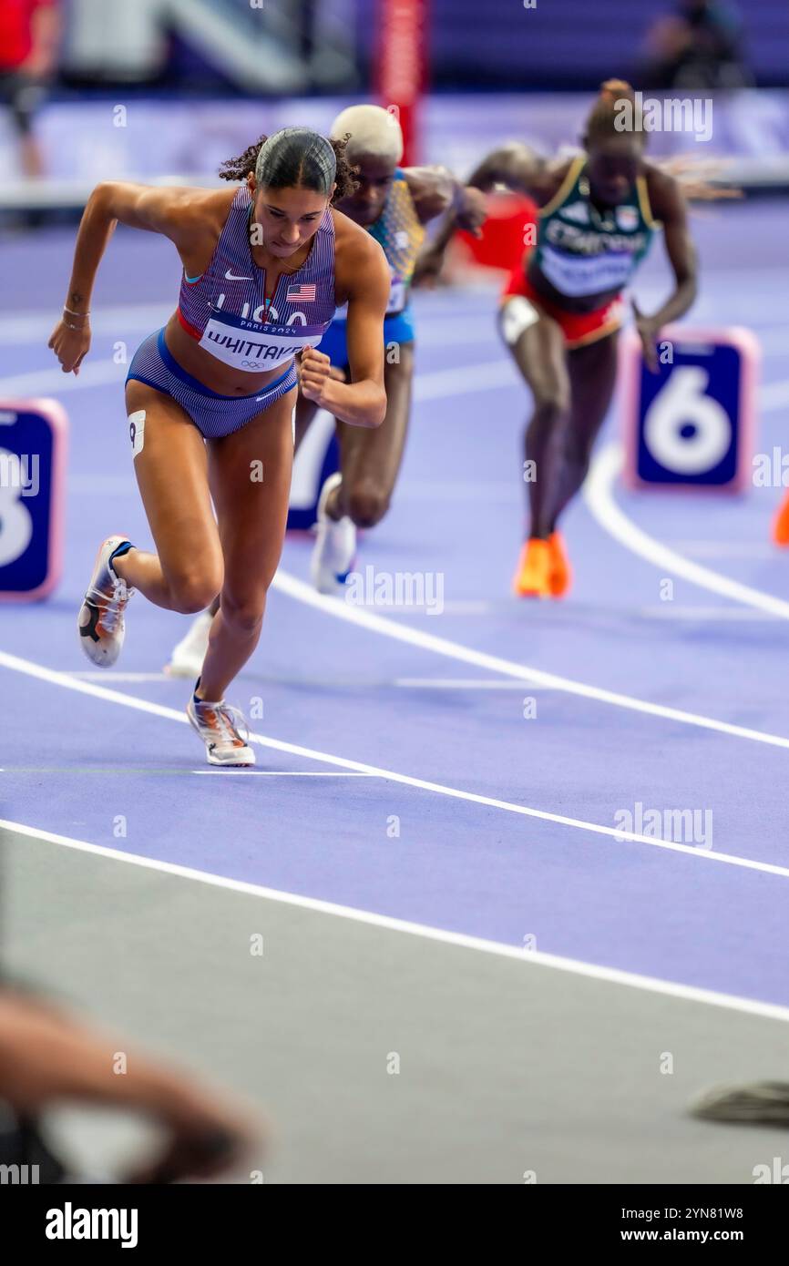 Juliette Whittaker (USA) competes in the Women's 800 semi-finals at the ...