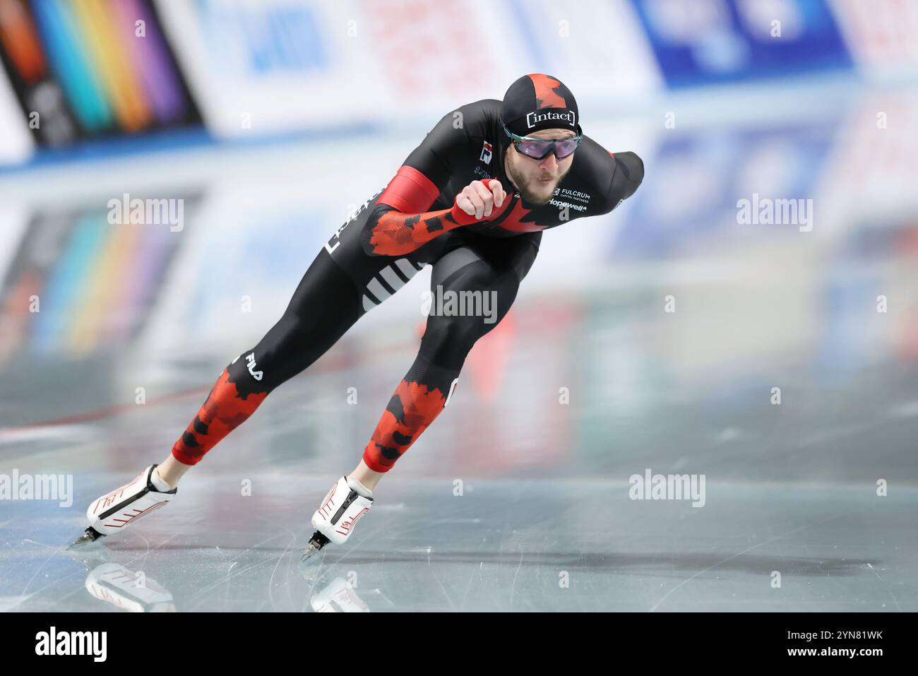 Nagano, Japan. 22nd Nov, 2024. Hayden Mayeur (CAN) Speed Skating : ISU ...