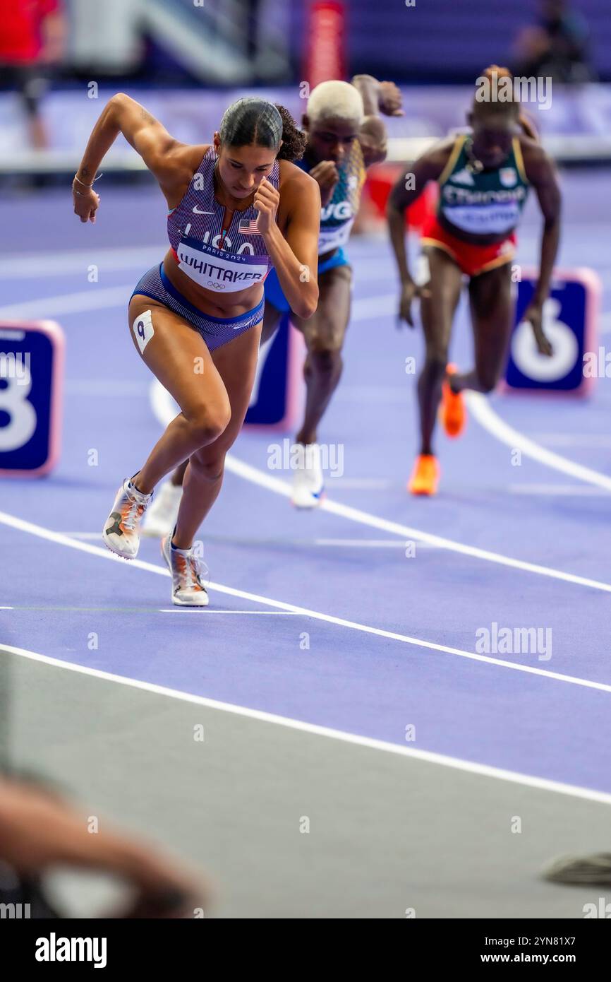 Juliette Whittaker (USA) competes in the Women's 800 semi-finals at the ...