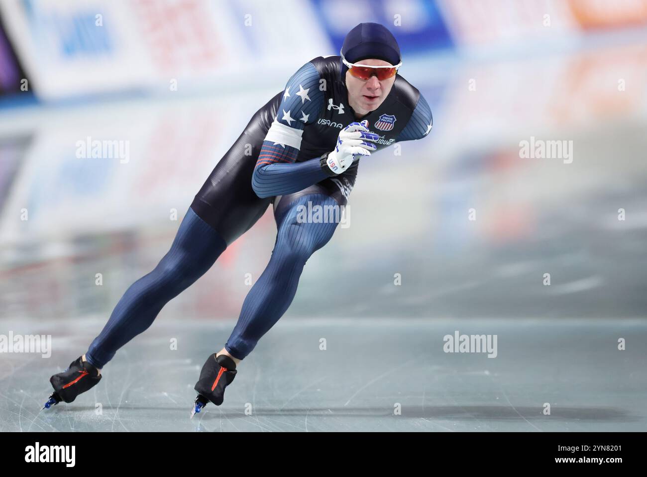 Nagano, Japan. 22nd Nov, 2024. Ethan Cepuran (USA) Speed Skating : ISU ...