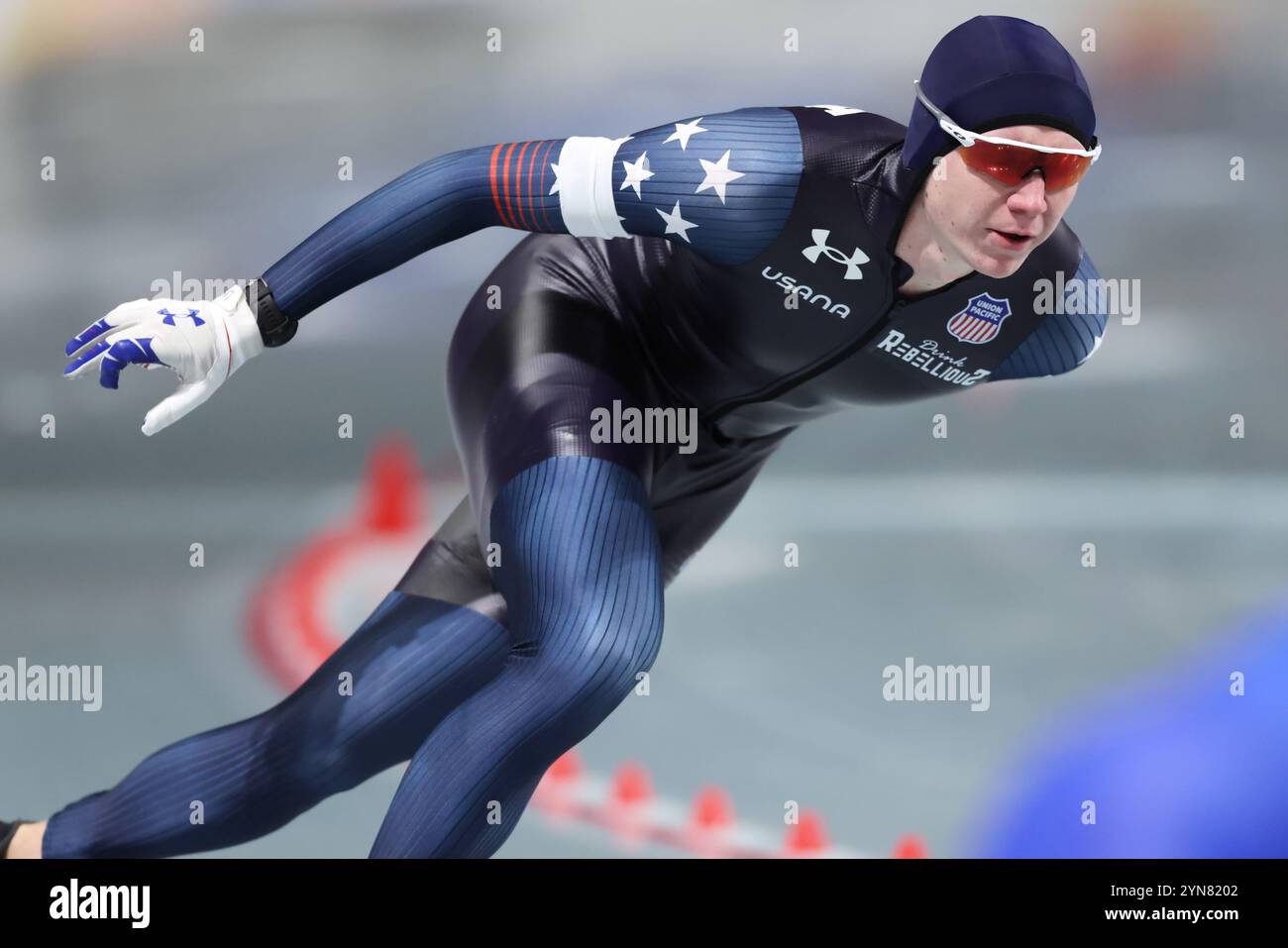 Nagano, Japan. 22nd Nov, 2024. Ethan Cepuran (USA) Speed Skating : ISU ...