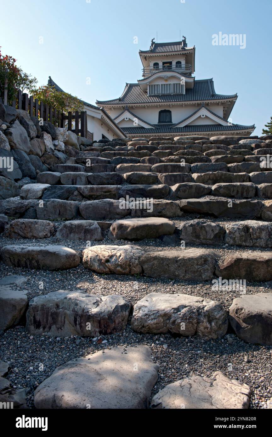 The fortress of Nagahama Castle was built by Toyotomi Hideyoshi in the ...