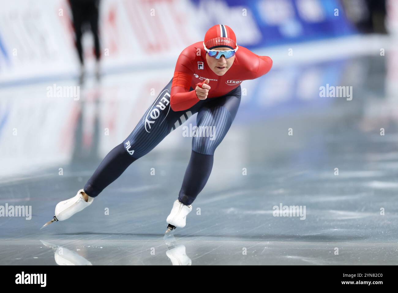 Nagano, Japan. 23rd Nov, 2024. Aurora Grinden Lovas (NOR) Speed Skating ...