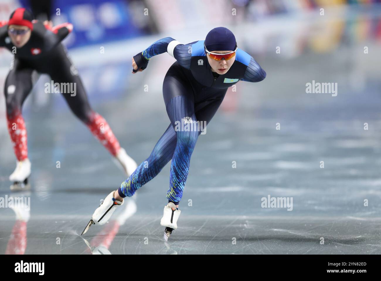 Nagano, Japan. 23rd Nov, 2024. Kristina Shumekova (KAZ) Speed Skating ...