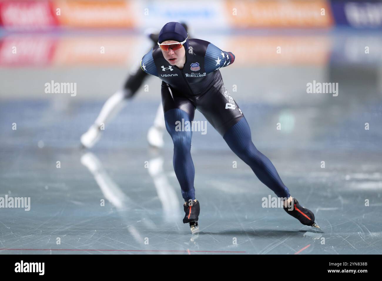 Nagano, Japan. 23rd Nov, 2024. Ethan Cepuran (USA) Speed Skating : ISU ...
