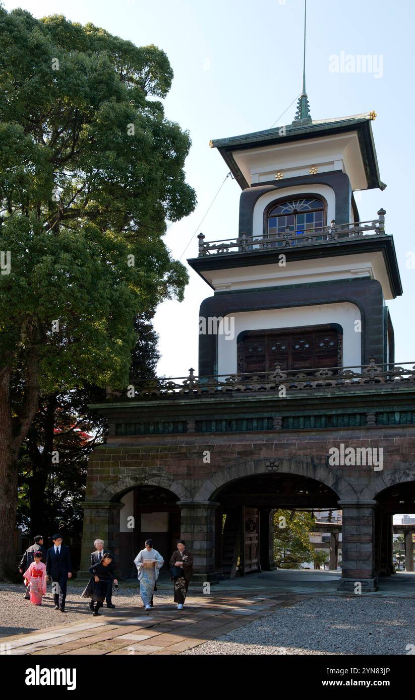 Oyama Jinja Shinto shrine gate is a peculiar mix of traditional ...