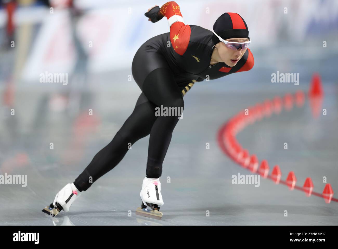 Nagano, Japan. 23rd Nov, 2024. Binyu Yang (CHN) Speed Skating : ISU Speed Skating World Cup 2024 ...