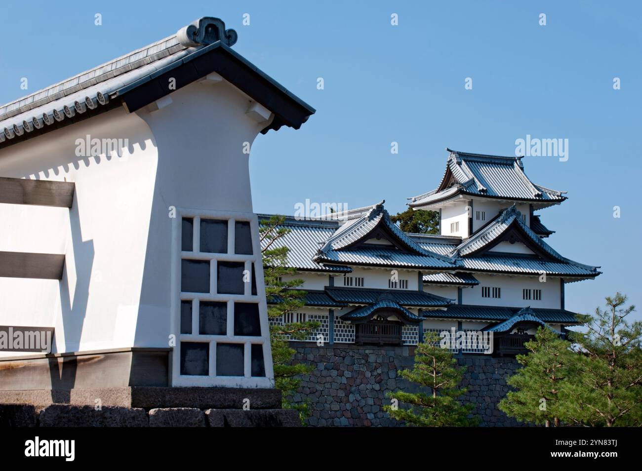 Restored Kanazawa Castle was the headquarters of the Kaga Domain ruled ...