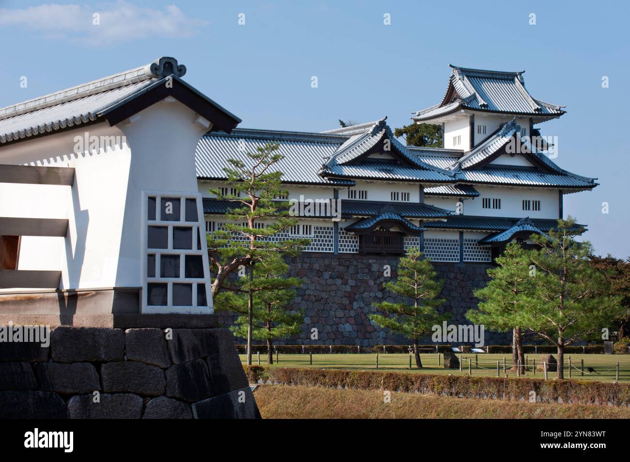 Restored Kanazawa Castle was the headquarters of the Kaga Domain ruled ...
