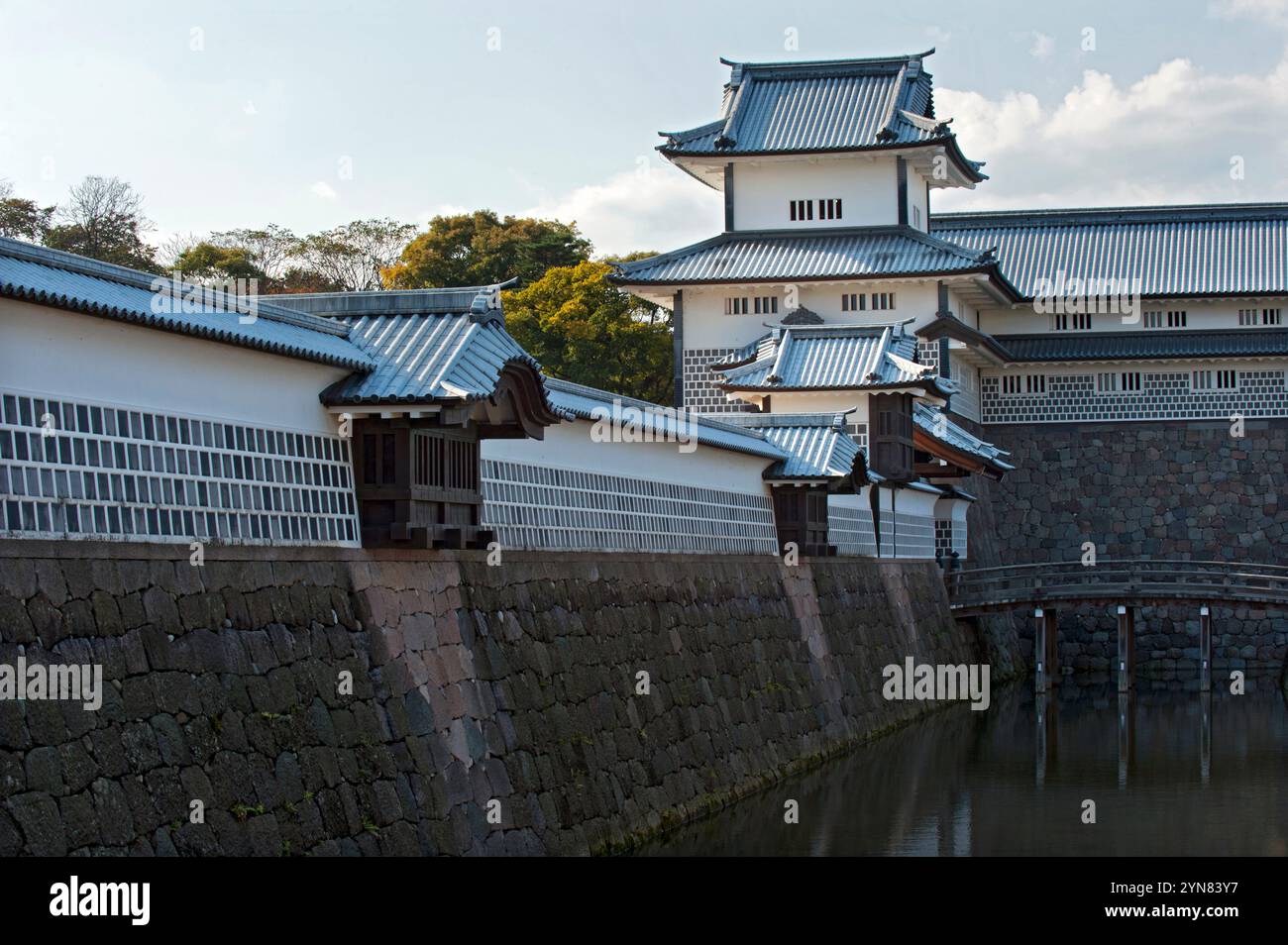 Restored Kanazawa Castle was the headquarters of the Kaga Domain ruled ...