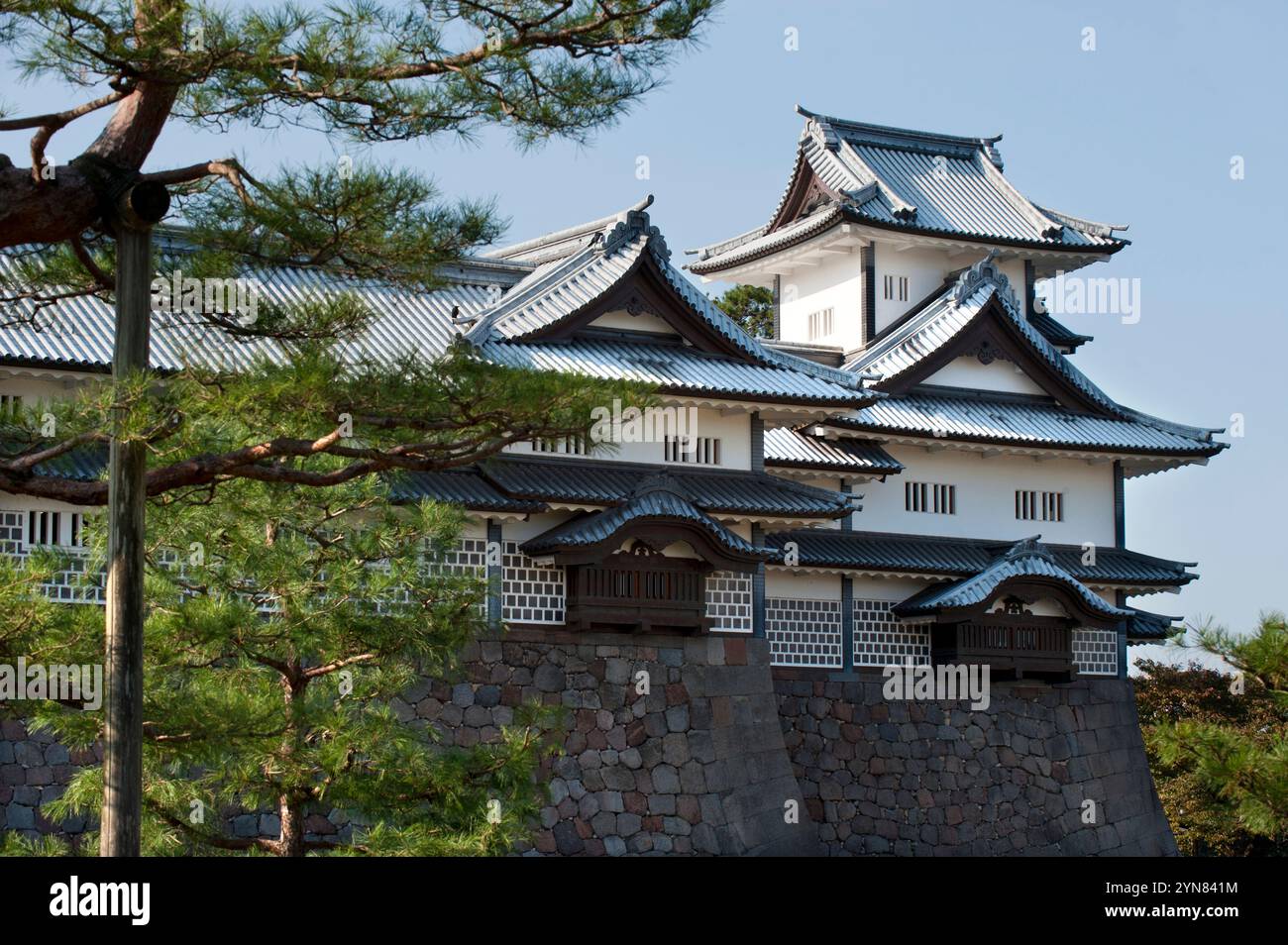 Restored Kanazawa Castle was the headquarters of the Kaga Domain ruled ...
