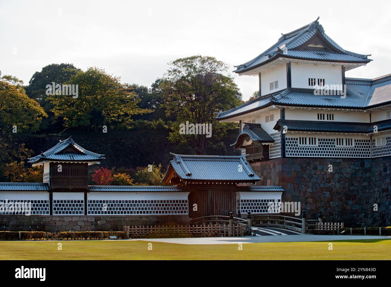 Restored Kanazawa Castle was the headquarters of the Kaga Domain ruled ...