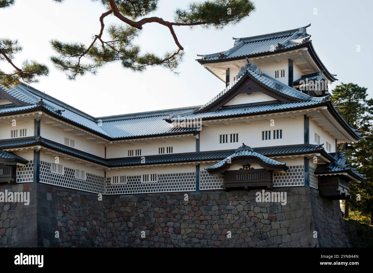 Restored Kanazawa Castle was the headquarters of the Kaga Domain ruled ...