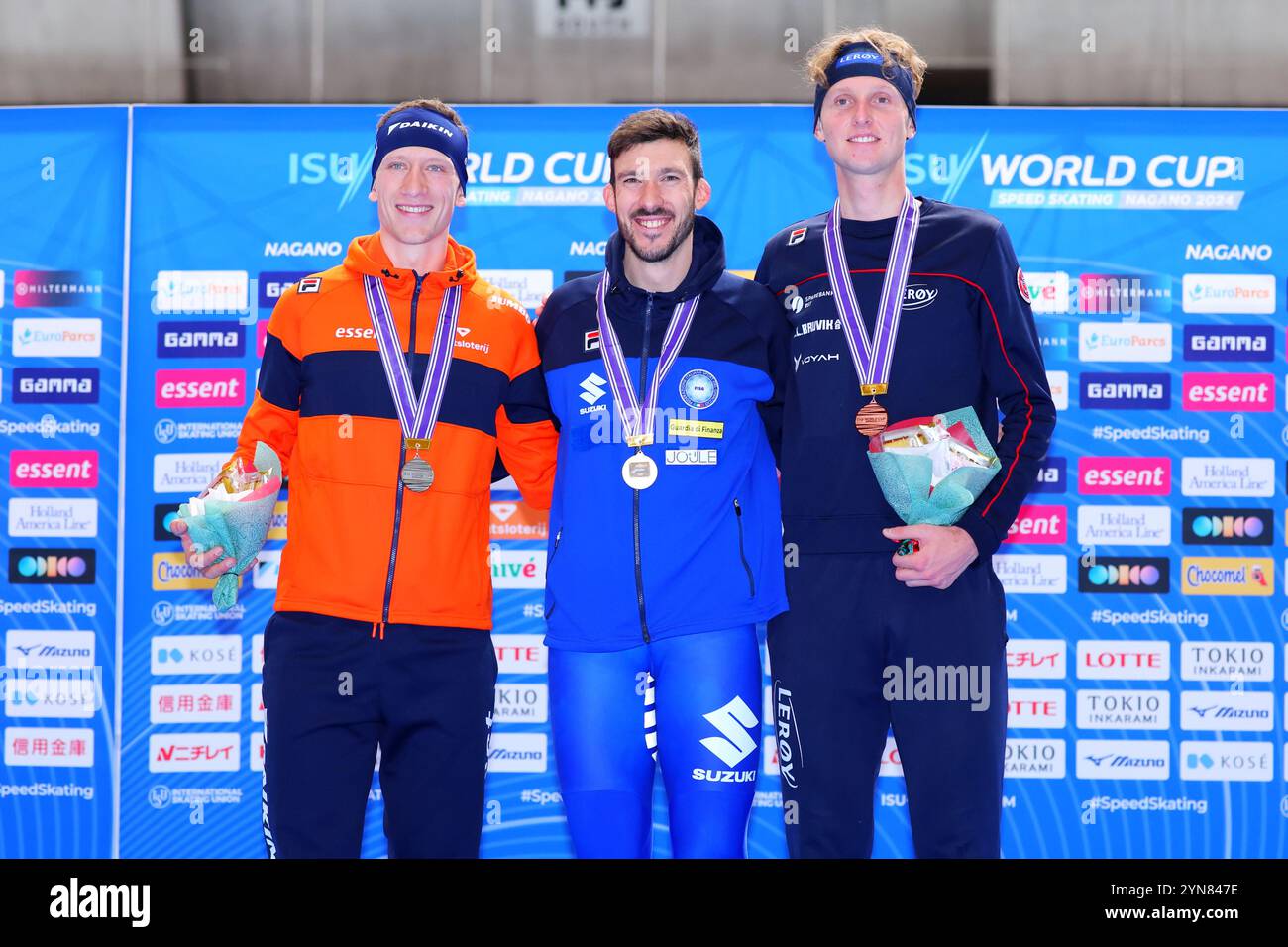 Nagano, Japan. 23rd Nov, 2024. (L-R) Beau Snellink (NED), Davide ...