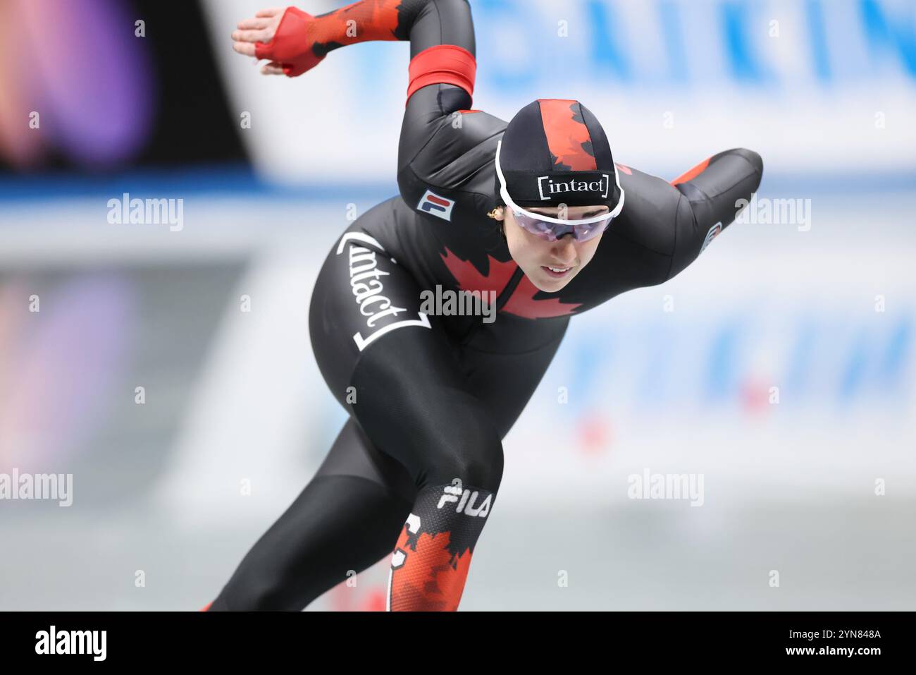 Nagano, Japan. 23rd Nov, 2024. Beatrice Lamarche (CAN) Speed Skating ...
