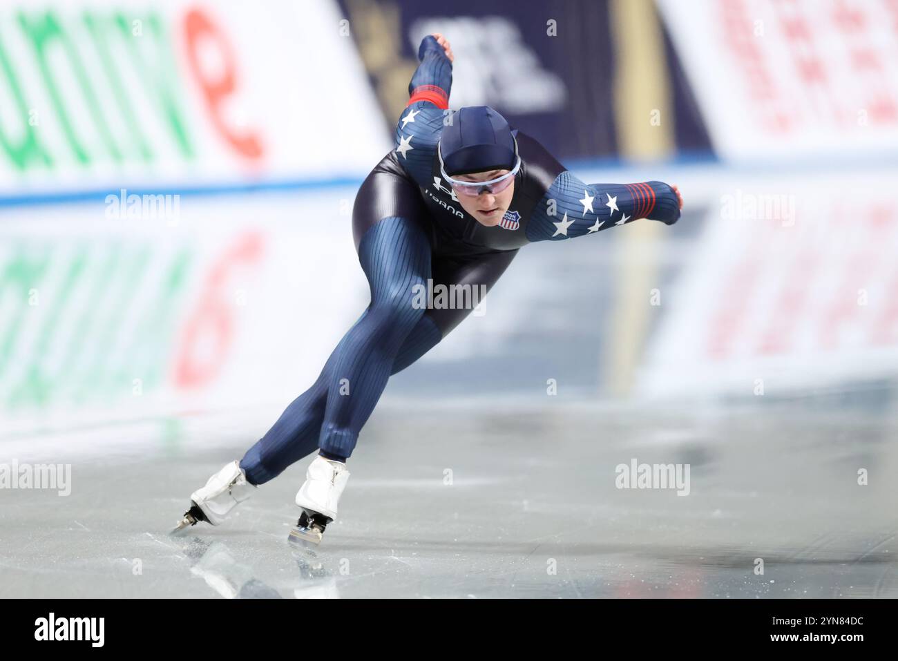 Nagano, Japan. 23rd Nov, 2024. Kimi Goetz (USA) Speed Skating : ISU ...