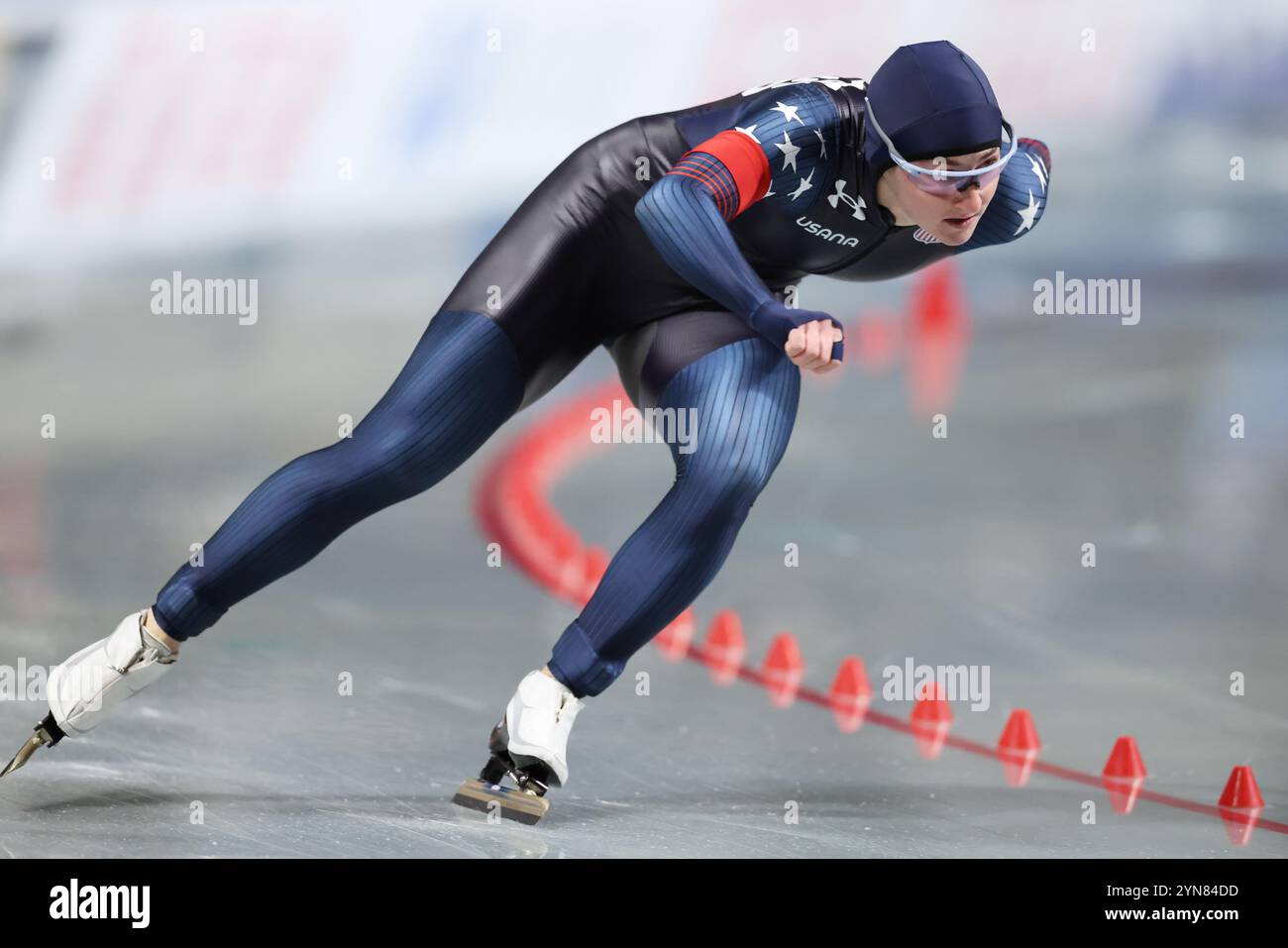 Nagano, Japan. 23rd Nov, 2024. Kimi Goetz (USA) Speed Skating : ISU ...