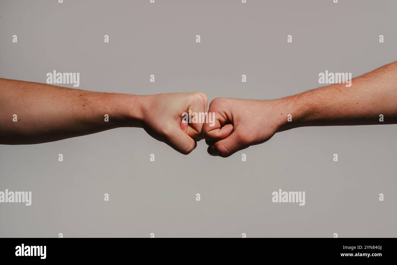 Fist Bump. Two fists. Hand Gesture. Giving respect or approval ...