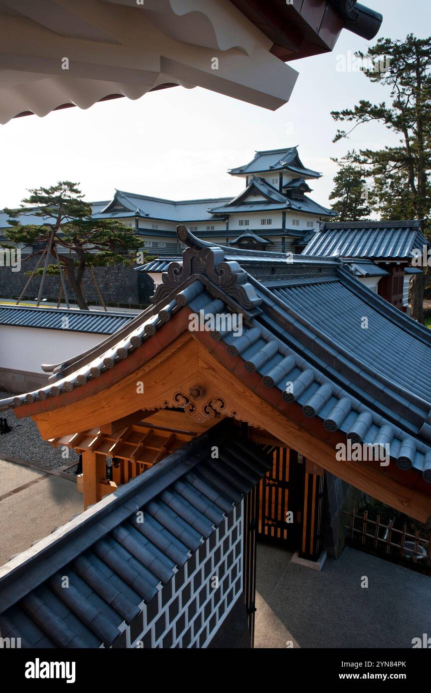 Restored Kanazawa Castle was the headquarters of the Kaga Domain ruled ...